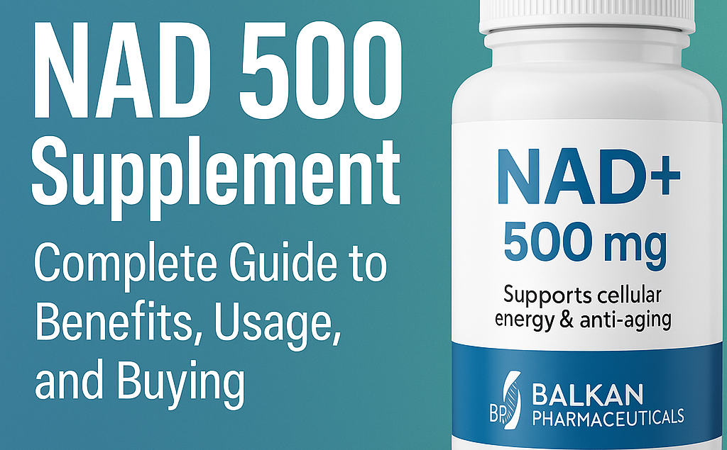 NAD 500 Supplement – Boost Energy, Brain Function & Longevity